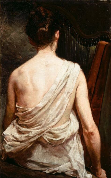 Woman With A Harp By Elizabeth Nourse In 2020
