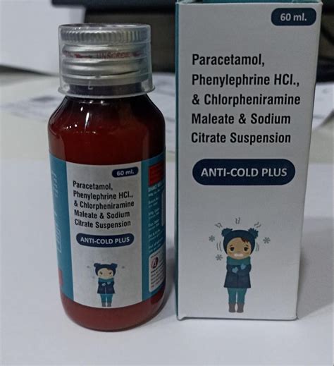 Paracetamol Phenylephrine Hcl Chlorpheniramine Maleate Sodium