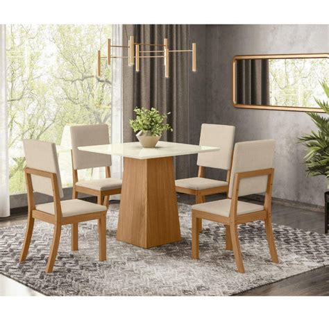 Mesa Henn 4 Cadeira Black Friday Pontofrio
