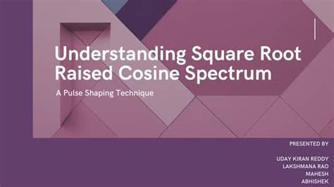 understanding square root raised cosine spectrum 3 pdf
