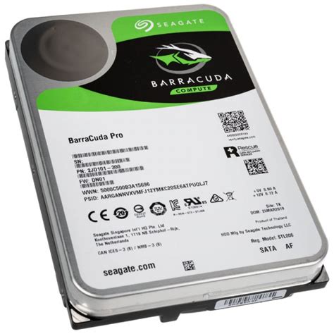 Seagate BarraCuda Pro HDD SATA 6G 7200 Rpm 3 5 Inches 12 TB HDSG