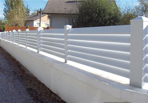 Cloture Pvc Blanc Ajoure