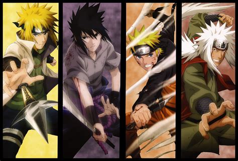 Minato Sasuke Naruto And Jiraya Wallpapers HD For Dekstop Background