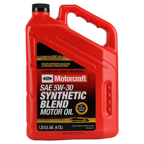 Motorcraft 5w 30 Synthetic Blend Motor Oil Order Buy