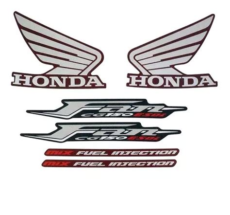 Kit Adesivo Jogo Faixa Moto Honda Fan Esdi Vermelha