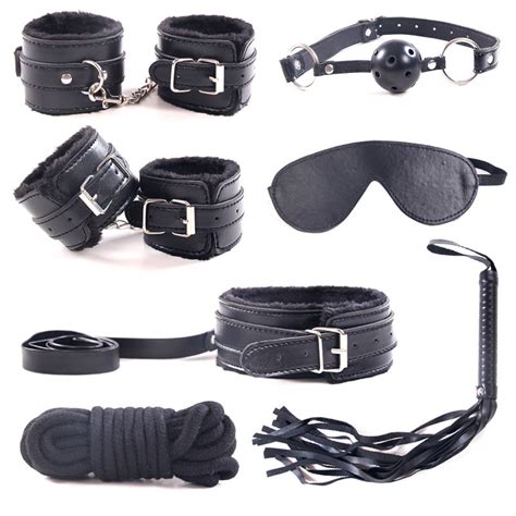 Adult Products Plush Sm Training Handcuffs Binding 7 Piece Set Bondage Toy China Adult Toy And