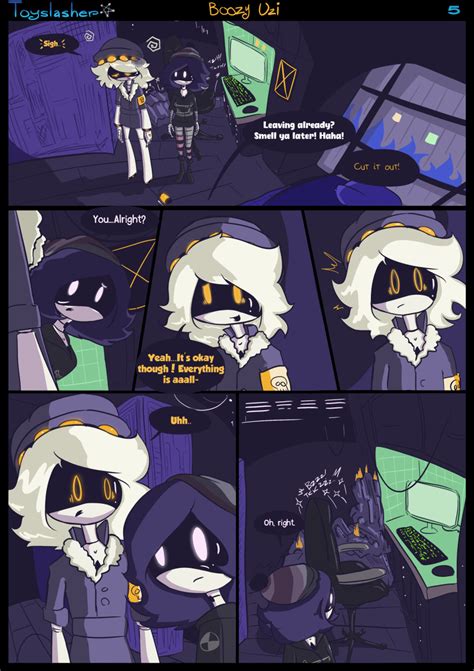 Rule 34 Boozy Uzi Comic Comic Page Glitch Productions Murder Drones N Murder Drones