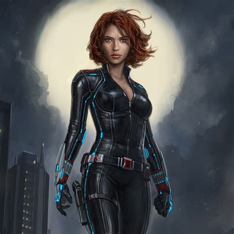 Avengers Age Of Ultron Black Widow Concept Art By Andy Park