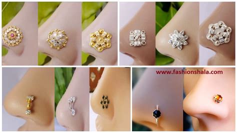 Traditional Gold Nose Pin Designs Ethnic Fashion Inspirations