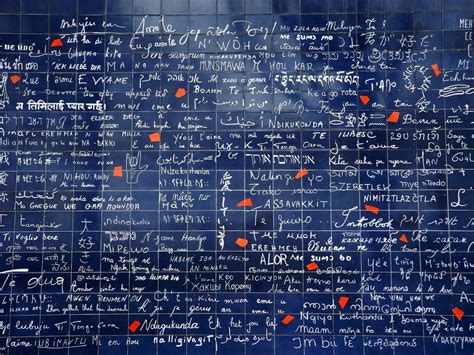 Mur Des Je T Aimes I Love You Wall Jehan Rictus Square Paris
