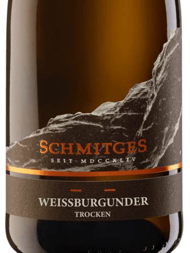 Schmitges Weissburgunder Trocken Vivino US