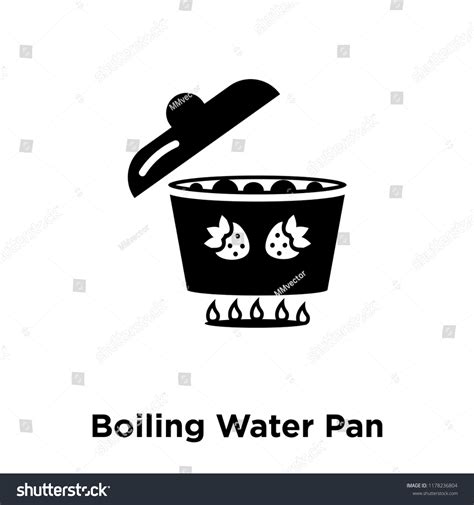Boiling Water Pan Icon Vector Isolated Stock Vector Royalty Free