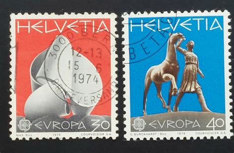 1974 Europamarken 556 ʘ gestempelt u 557 ʘ ET Stempel Kaufen auf Ricardo