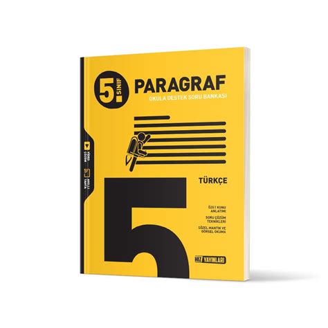 5 Sınıf Türkçe Paragraf Soru Bankası Hız Yayınları