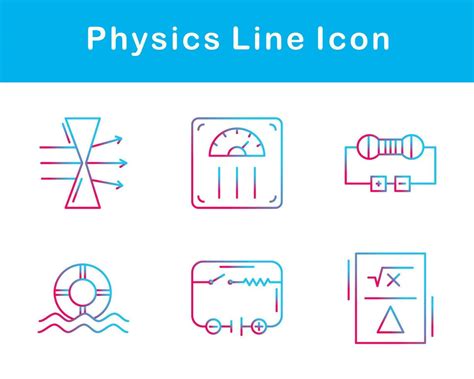 Physics Vector Icon Set Vector Art At Vecteezy
