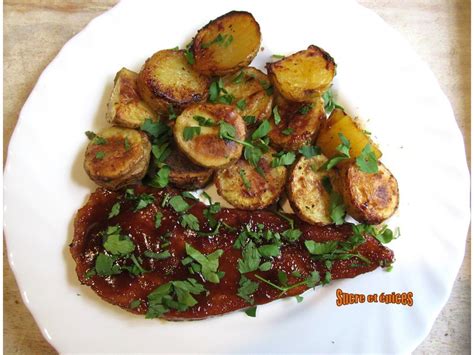 Escalopes De Porc Avec Des Pommes De Terre Au Four Sucreetepices