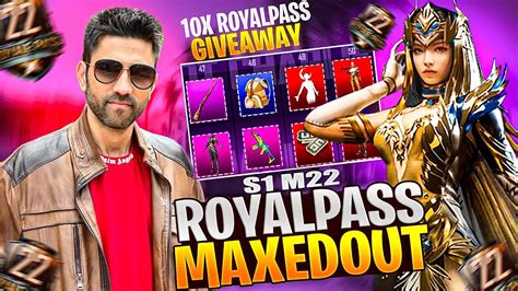 M22 Royal Pass Maxed Out 10 X Royal Pass Giveaway KG DAKKU YouTube