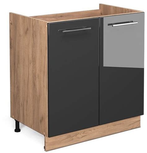 Vicco Unterschrank Fame Line Cm Anthrazit Hochglanz Goldkraft Ab