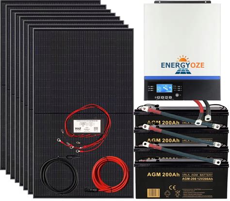 Zestaw Solarny V V Przetwornica W Mppt Magazyn Kwh Panele