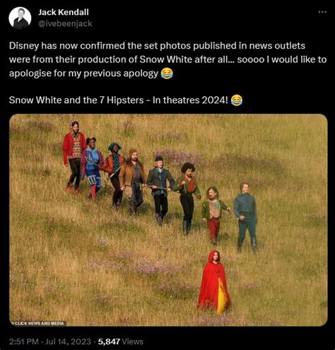 First Set Photos For Disney S Live Action Snow White And The Seven