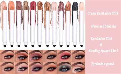 Amazon Lucoss 6PCS Cream Eyeshadow Stick Shimmer Matte Eye