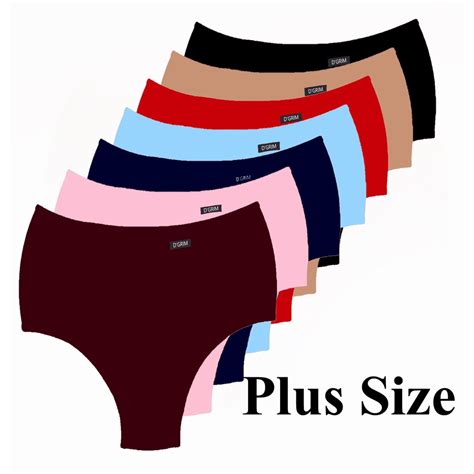 7 Calcinha Calçola Plus Size Conforto Cós Alto Lateral Larga REF
