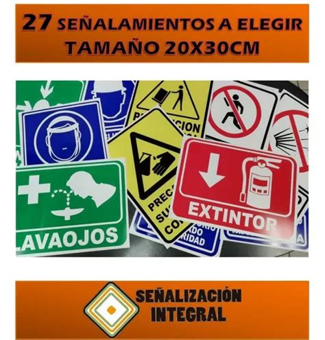 Kit 27 Señalamientos Seguridad Ind protección Civil 20x30cm Envío gratis