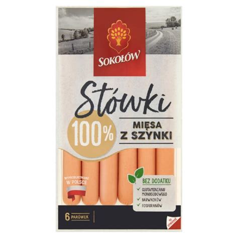Parówki z szynki Stówki 200g Sokołów Sklep Społem Kielce