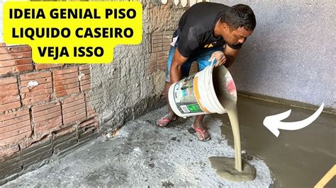 Fa A Voce Mesmo Piso Liquido Pigmentado Autonivelante Renove Seu