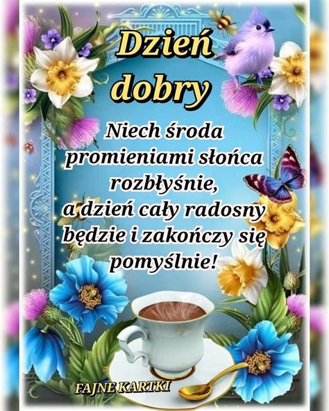 Dzień dobry w środę o poranku Twoje Karteczki