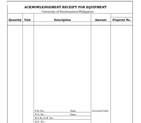Free Printable Acknowledgement Receipt Template PDF Word 59 OFF