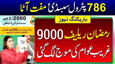786 Online Registration Petrol Subsidy 8070 Muft Ata Program 8070