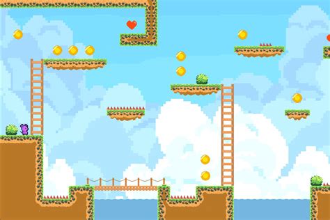 2d pixel tilemap for platformer game level 2d environments unity asset store