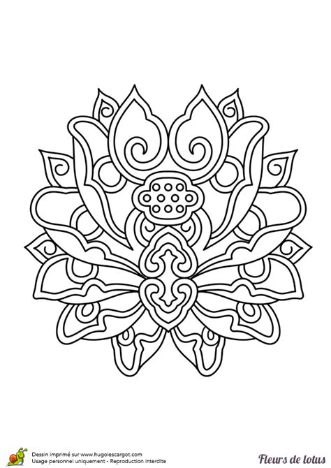 Coloriage Fleur De Lotus Inde Sur Hugolescargot