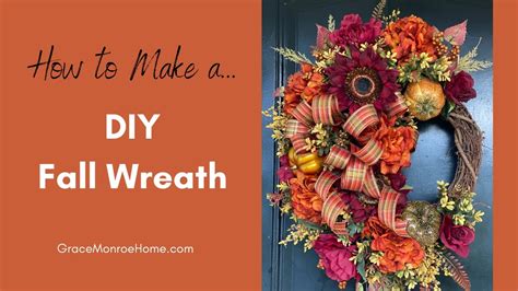 How To Make A Fall Wreath Do It Yourself Fall Wreath Tutorial YouTube
