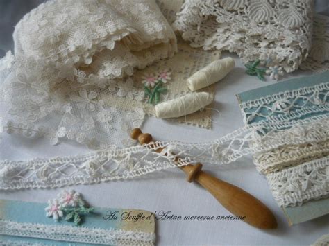 Linge ancien antiquités mercerie ancienne au Souffle d Antan
