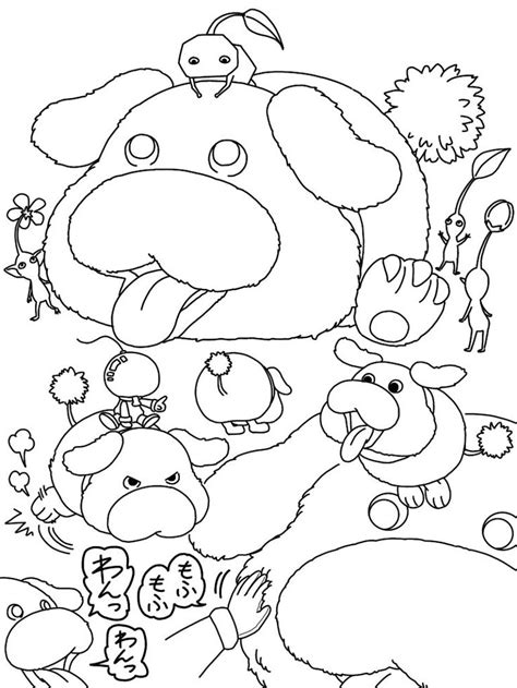 ピクミン 塗り絵の検索結果 Coloring pages Coloring for kids Colouring pics