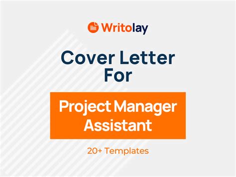 Project Manager Assistant Cover Letter Templates Writolay