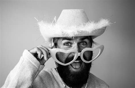 Premium Photo Funny Man Face Bearded Man In Big Glasses Hipster With Beard And Mustache In