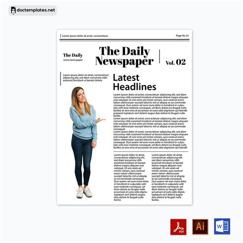 28 Free Editable Newspaper Templates Word PSD PDF
