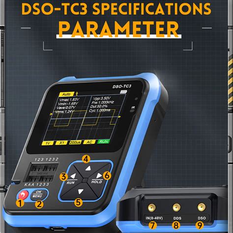Fnirsi Oscilosc Pio Digital Multifuncional Tester Transistor Lcr Meter