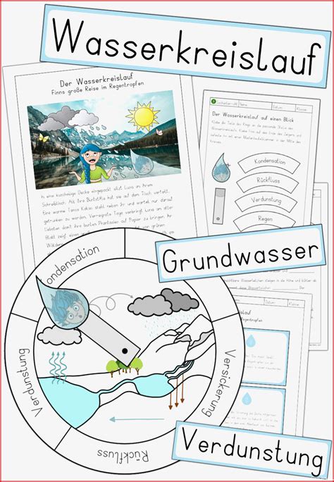 Modisch Wasserkreislauf Arbeitsblatt Grundschule Kostenlos Für Sie