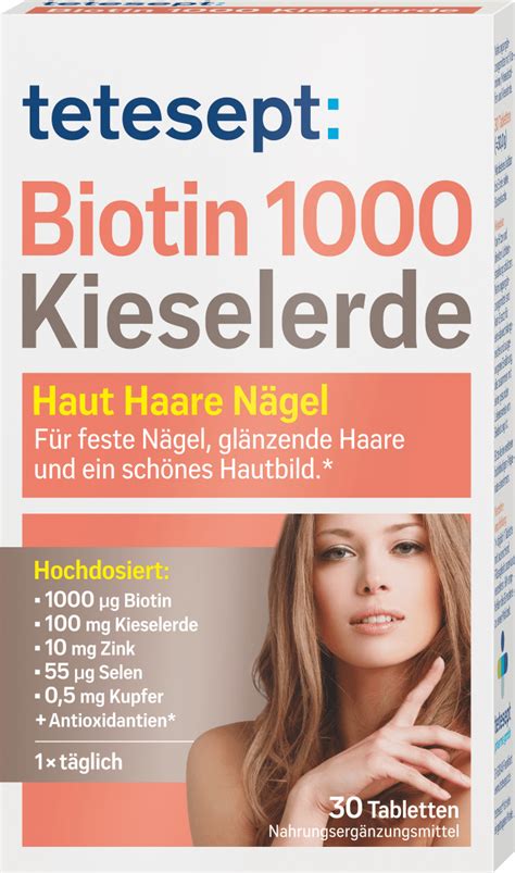 tetesept Biotin Kieselerde Tabletten 30St 30 g dauerhaft günstig