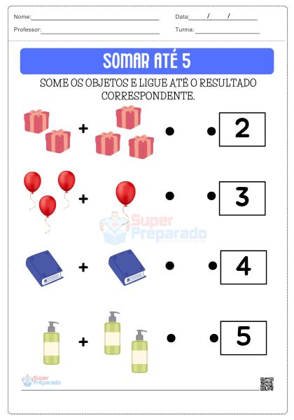 Atividades Matemática Educação Infantil e 1º ano do EF Super Exato