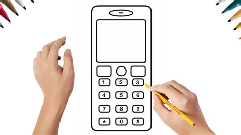 How To Draw Mobile Phone Easy How To Draw A Phone How To Draw YouTube