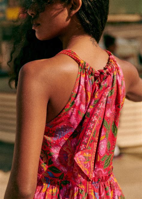 Gabriela Dress Sézane x FARM Rio Floral bela Sézane