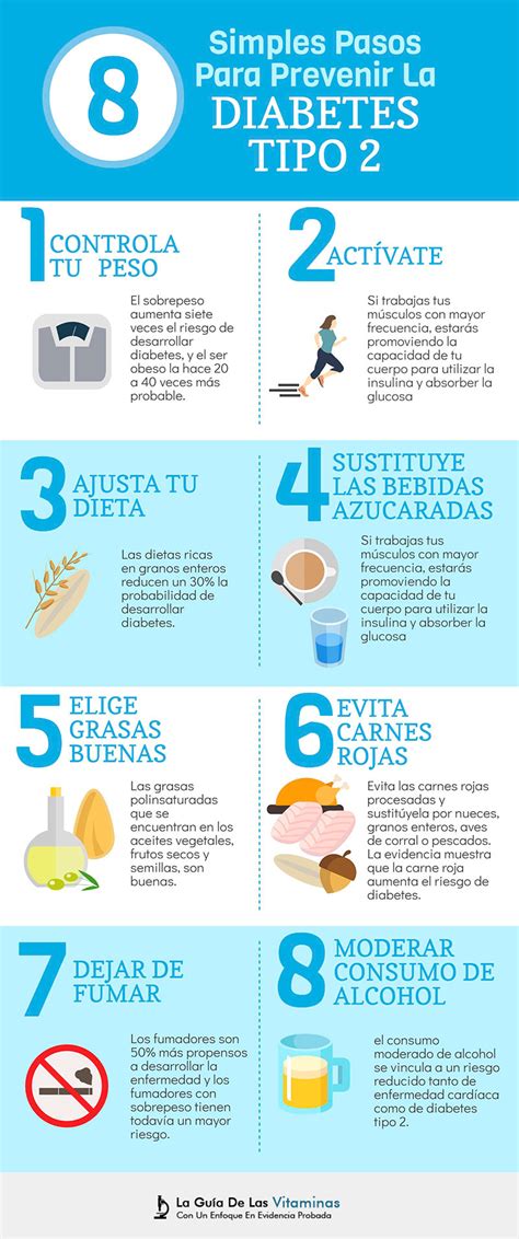 8 simples pasos para prevenir la diabetes tipo 2 La Guía de las Vitaminas