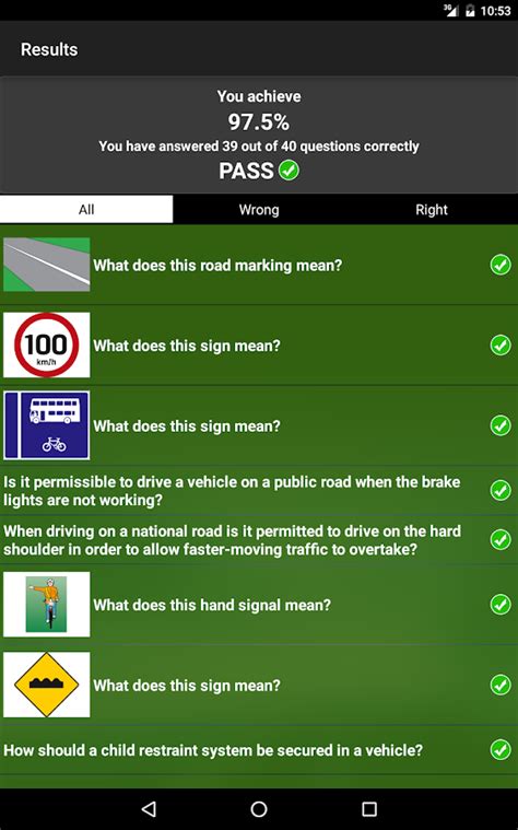 Driver Theory Test Ireland Free Dtt Car Moto Android Apps On