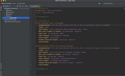 writing your first test in robot framework testersdock