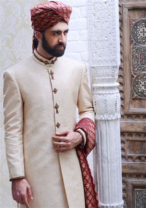 Simple Elegant Mens Wedding Sherwani Collection By Amir Adnan PK Vogue